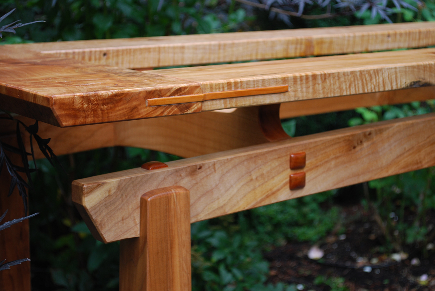 Tasting Table detail custom made by Saratoga Woodworks | Saratoga Woodworks